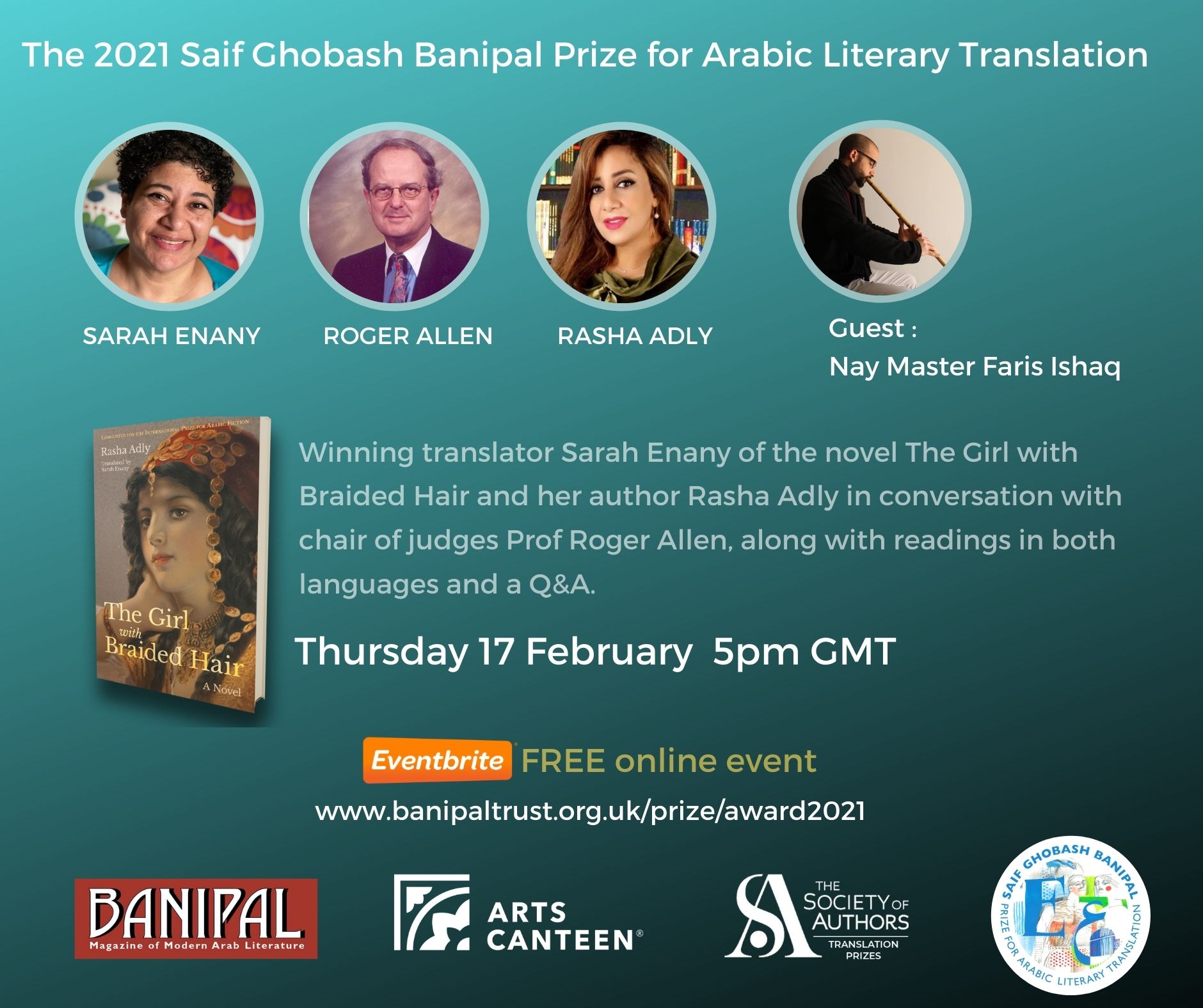 The 2021 Saif Ghobash Banipal Prize for Arabic Literary Translation ...