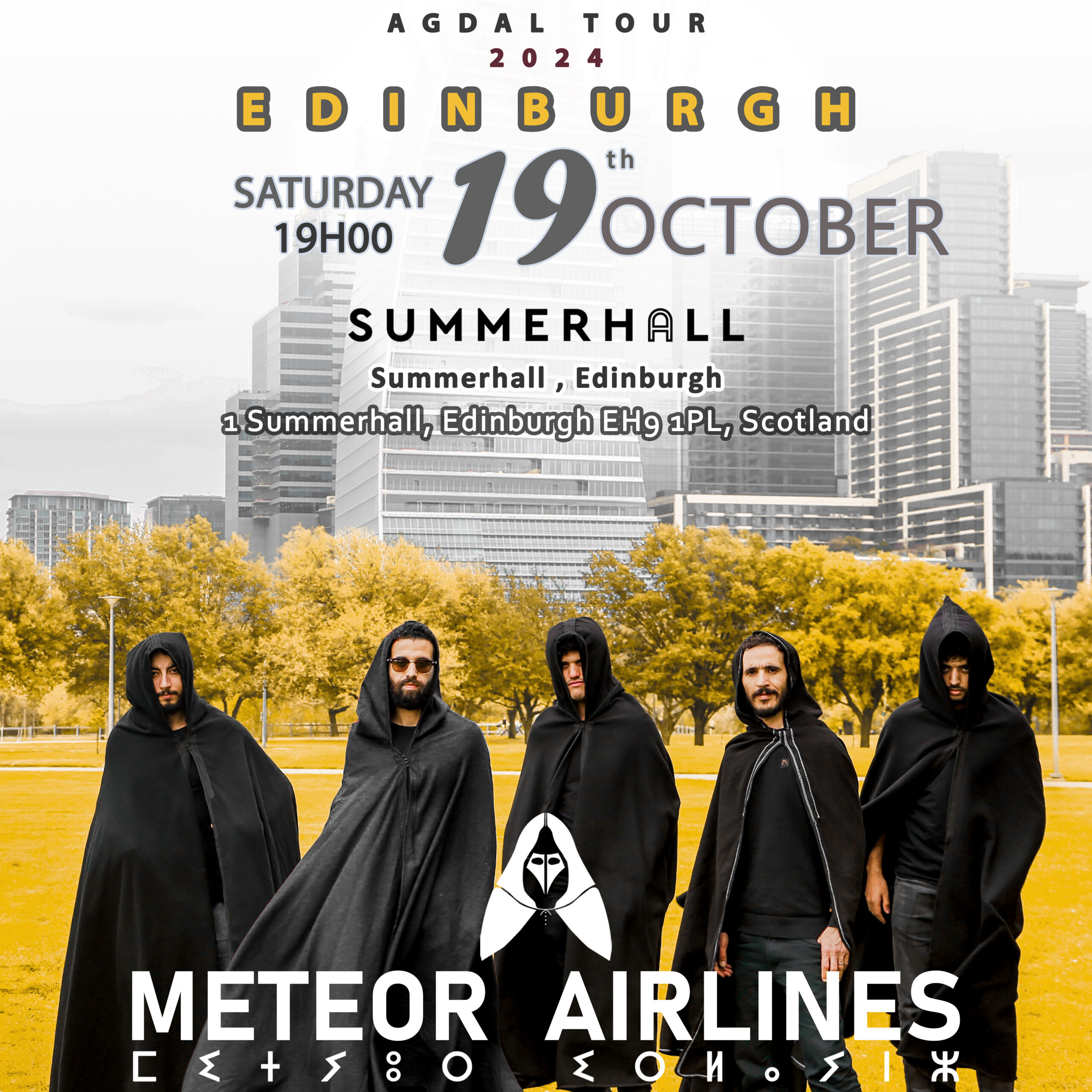 Meteor Airlines playing in Edinbrugh - The Arab British Centre