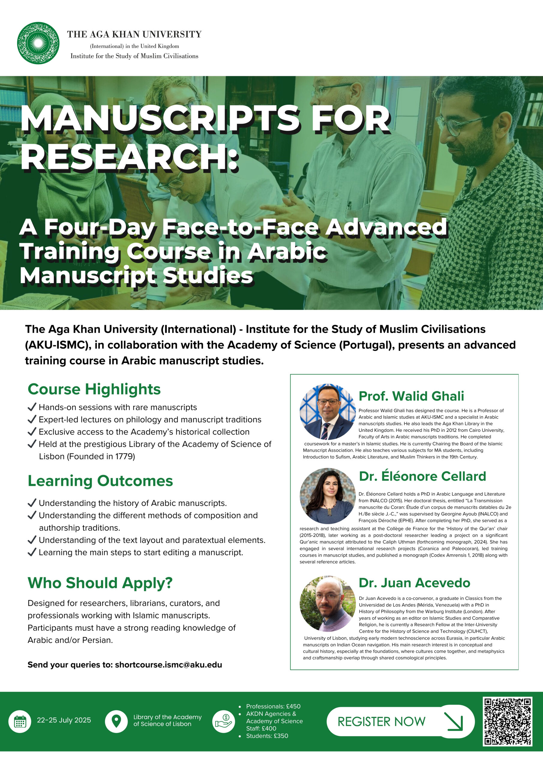 Manuscripts for Research: A Training Course in Arabic Manuscript ...