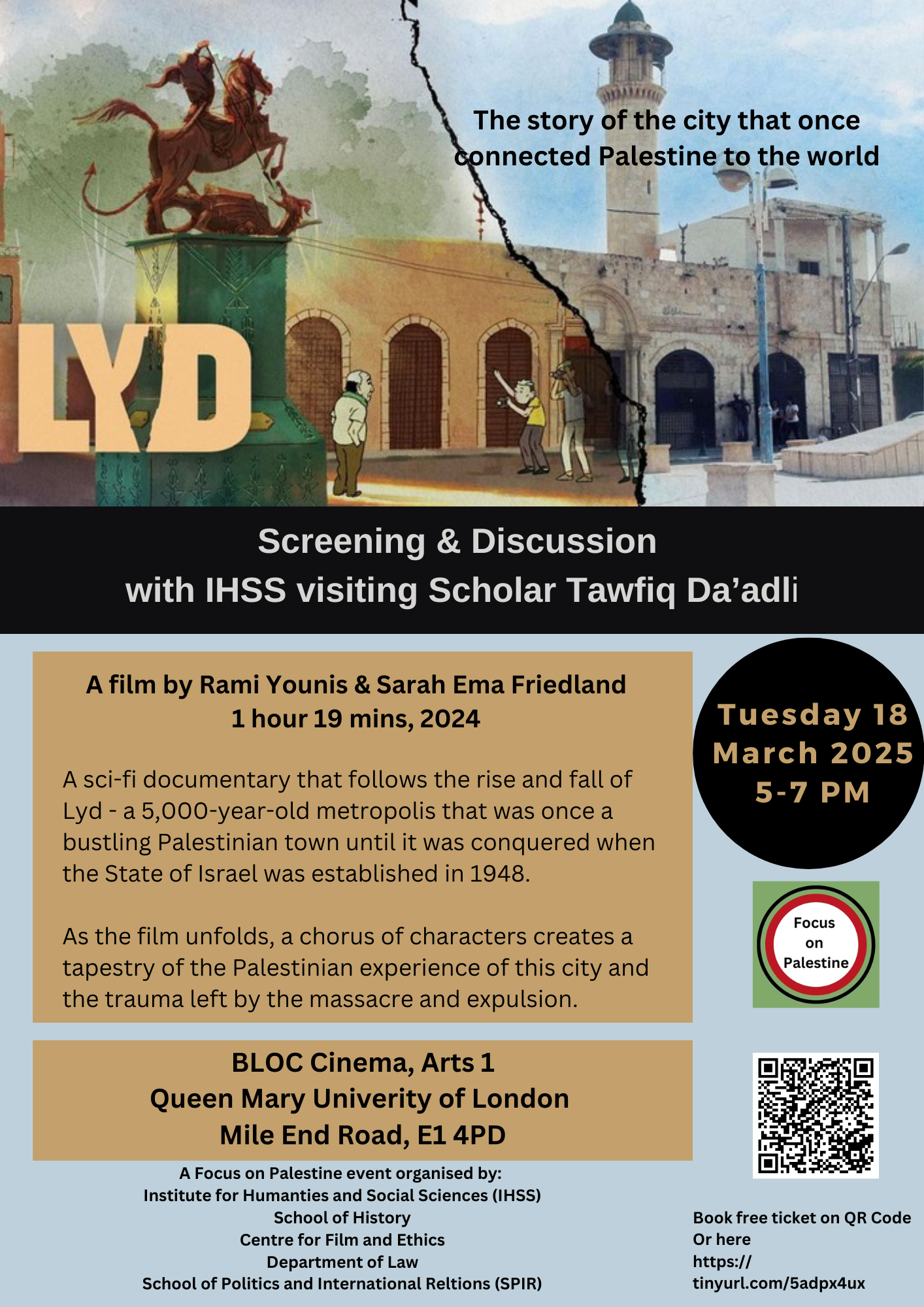 Screening of the film Lyd & Disucssion with Palestinian historian Dr ...